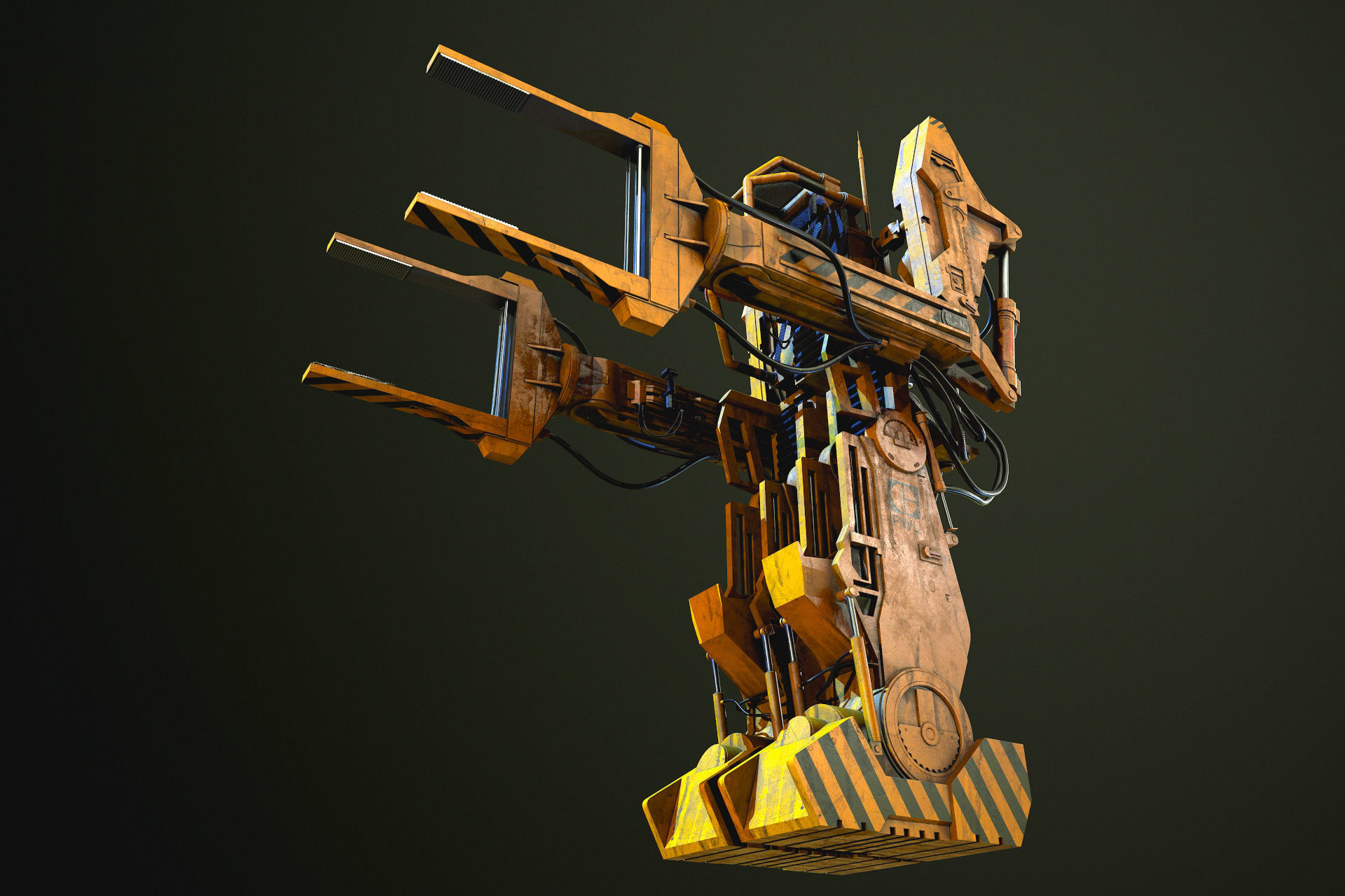 P-5000 Powered Work Loader 3D model | CGTrader