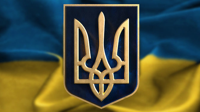 State emblem of Ukraine Coat of arms of Ukraine 3D model | CGTrader
