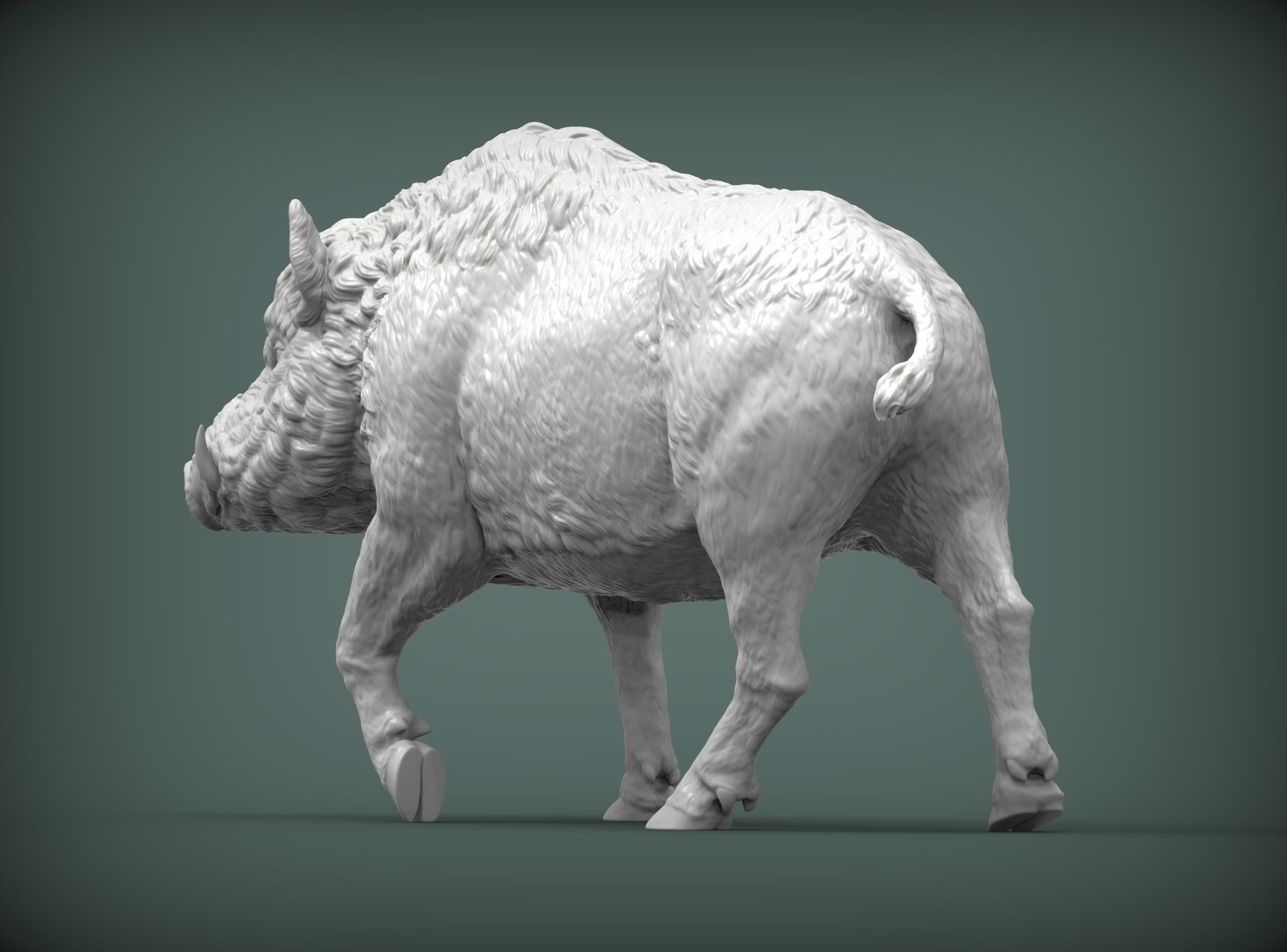 A wild boar 3D model 3D printable | CGTrader