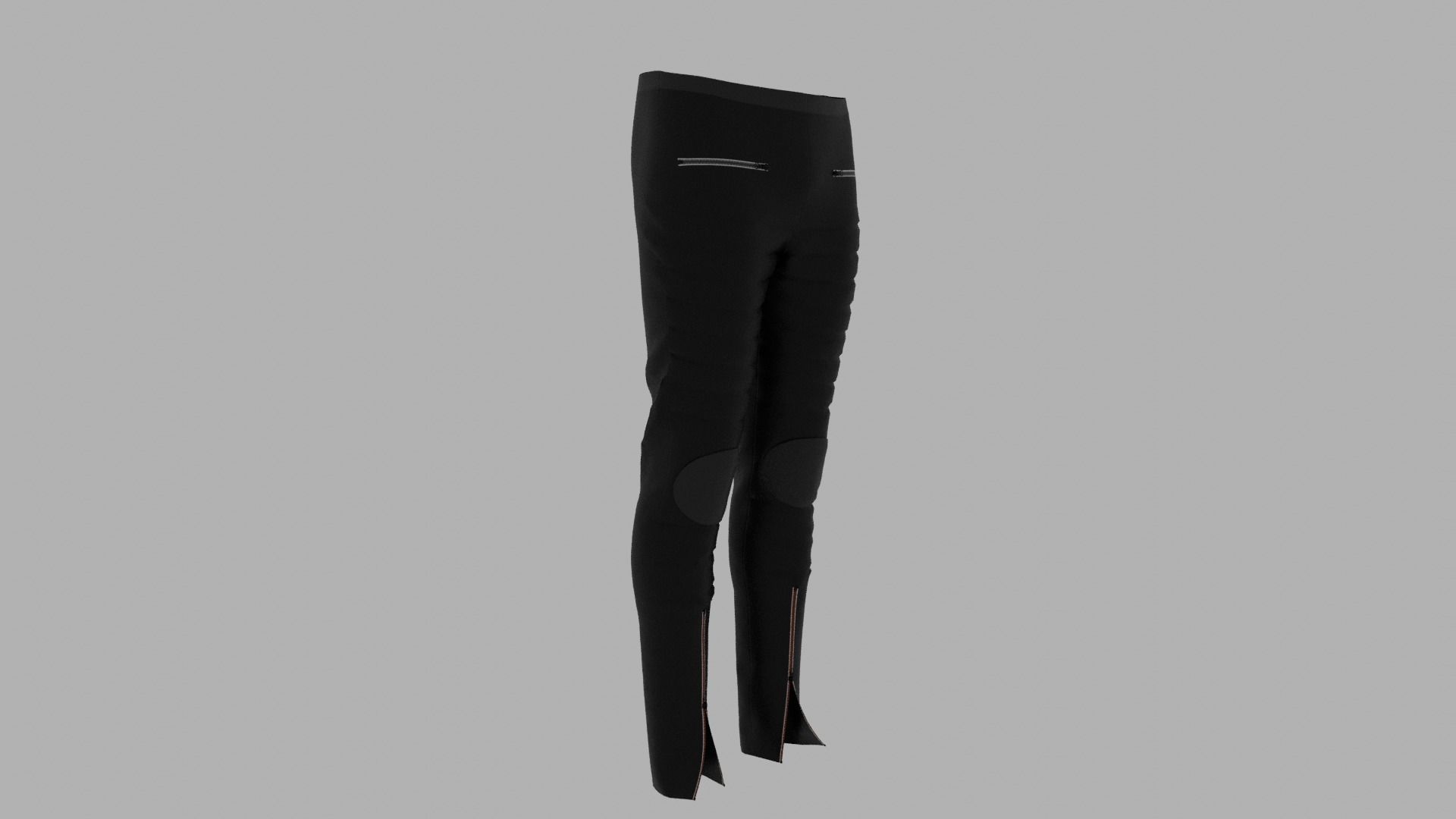 3D model Pants mannequin wearing with zippers VR / AR / low-poly | CGTrader