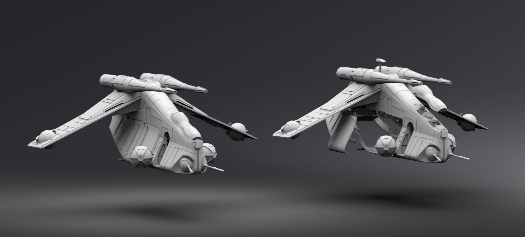 LAAT scale model 3D model 3D printable | CGTrader