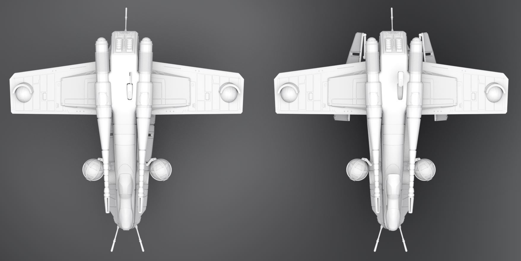 LAAT scale model 3D model 3D printable | CGTrader