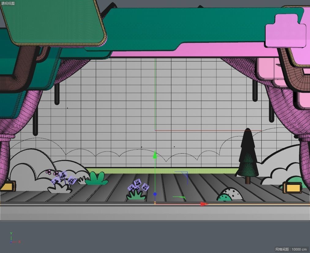 cartoon stage 3D model | CGTrader