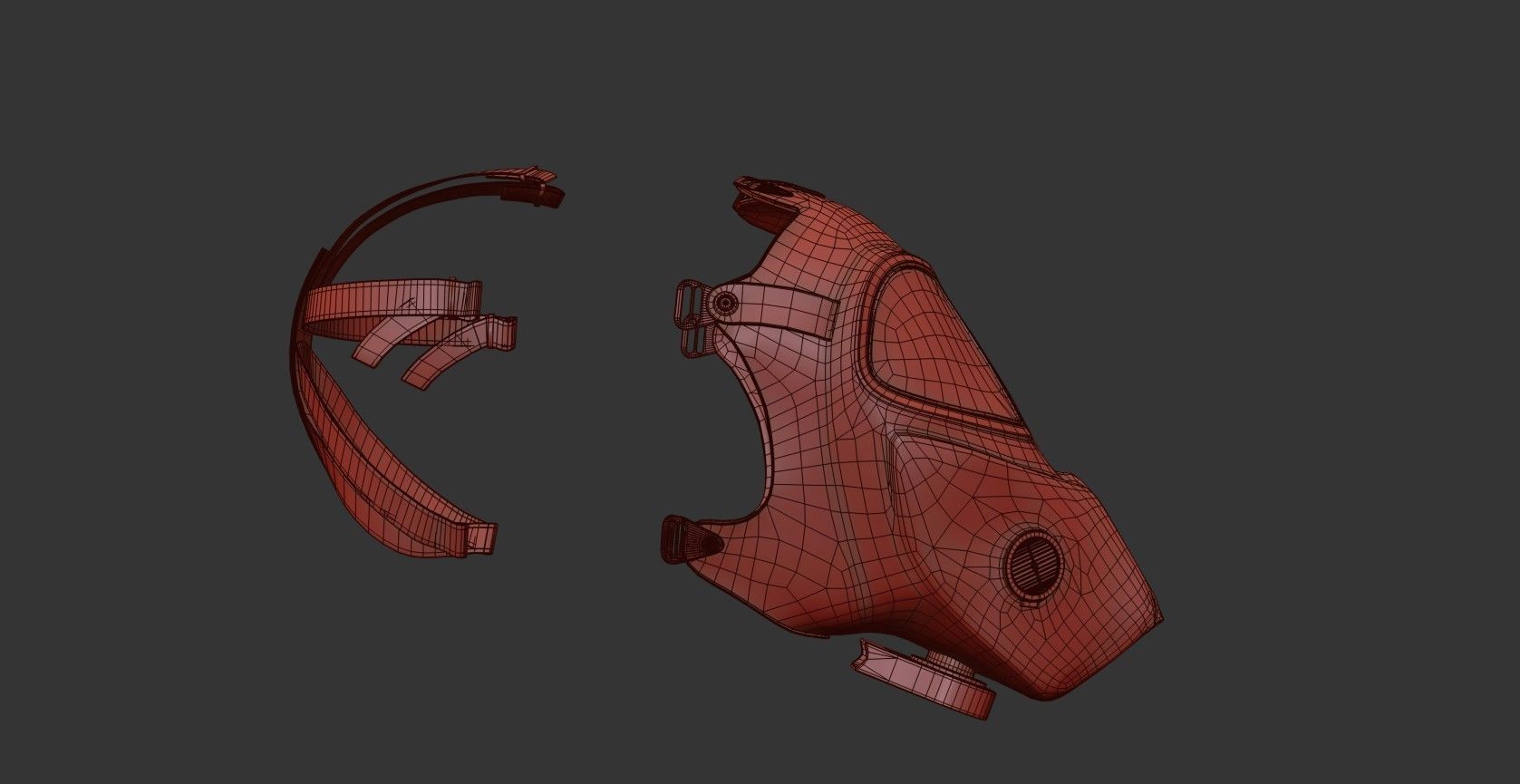 3D model XM28 Gas Mask VR / AR / low-poly | CGTrader