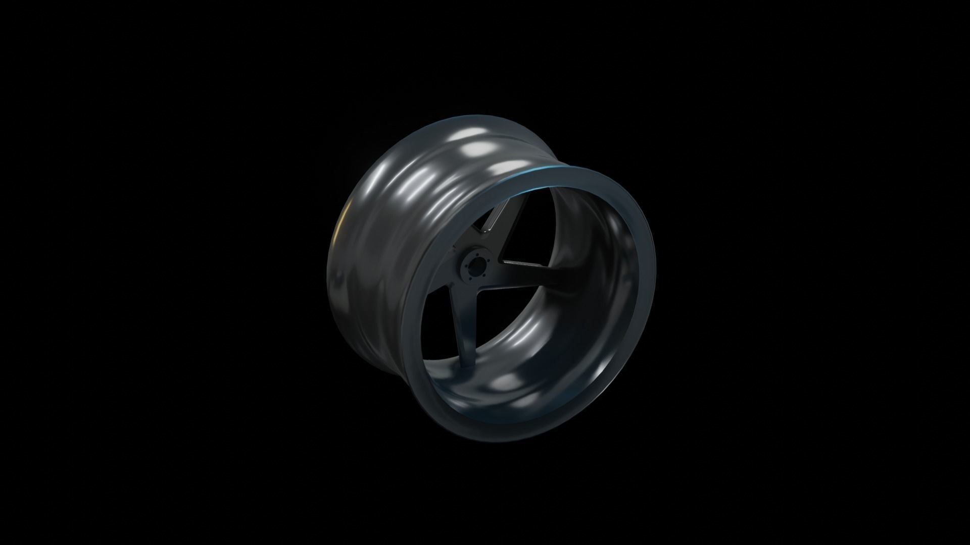 5 point wheel rim 3D model | CGTrader