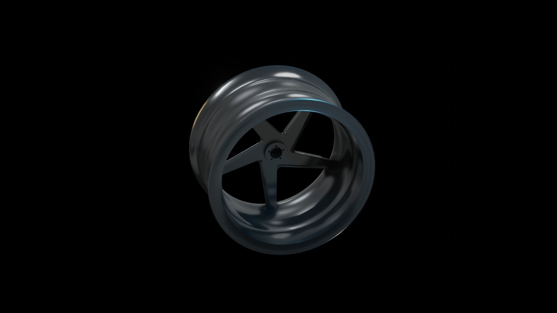 5 point wheel rim 3D model | CGTrader