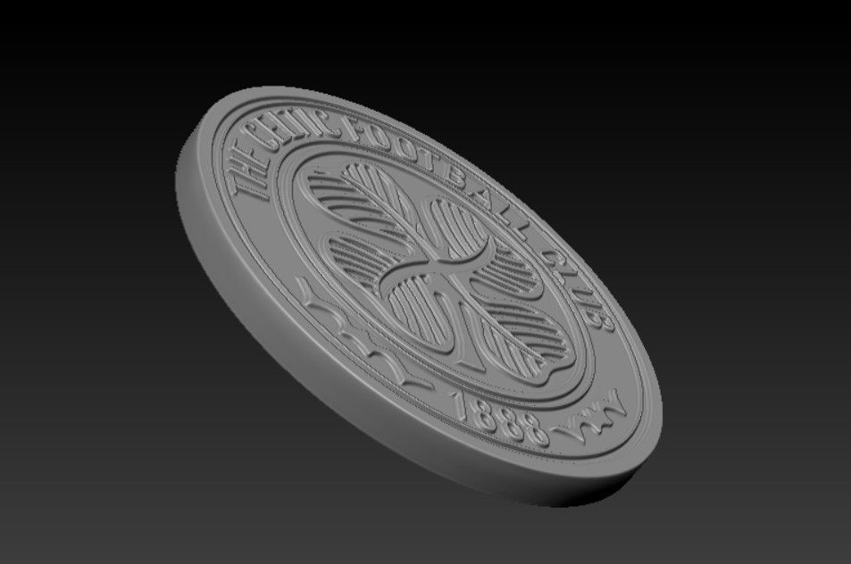 Logo Celtic Football Club 3D model 3D printable | CGTrader