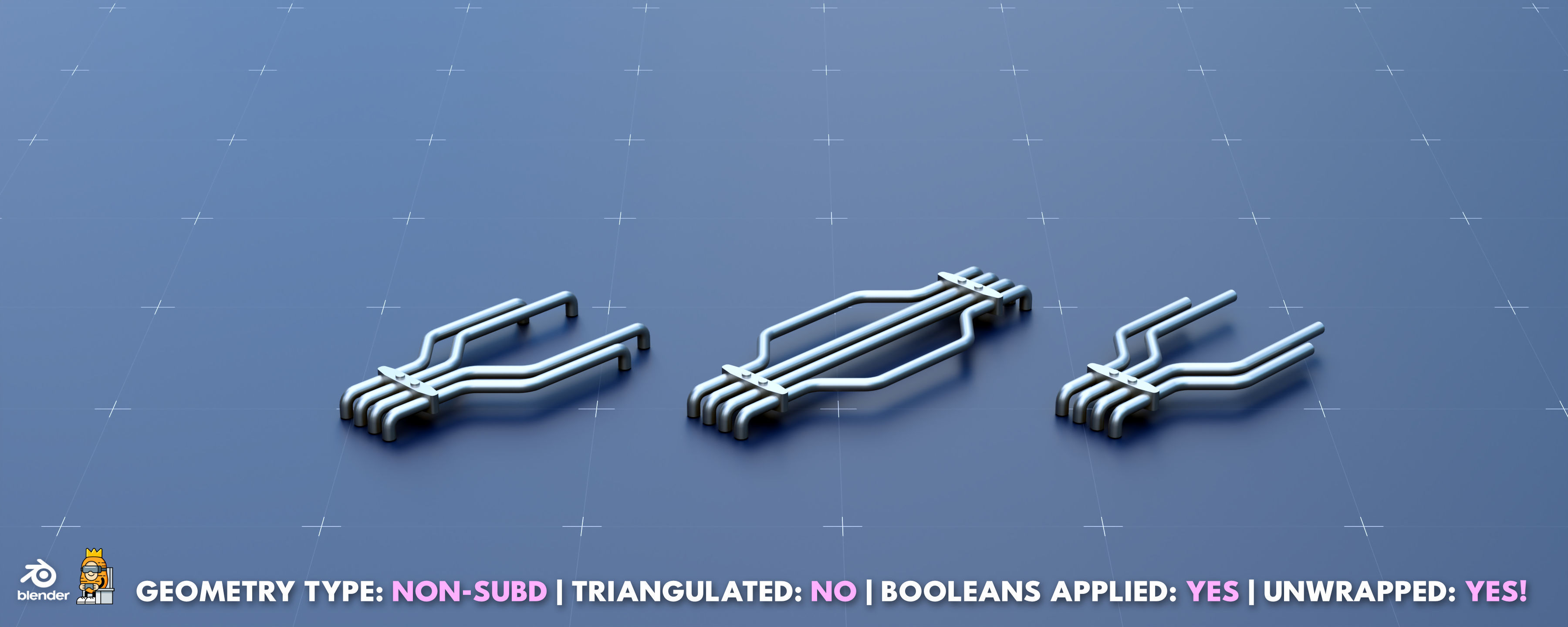 Simple Greeble Cable Kitbash free 3D model | CGTrader