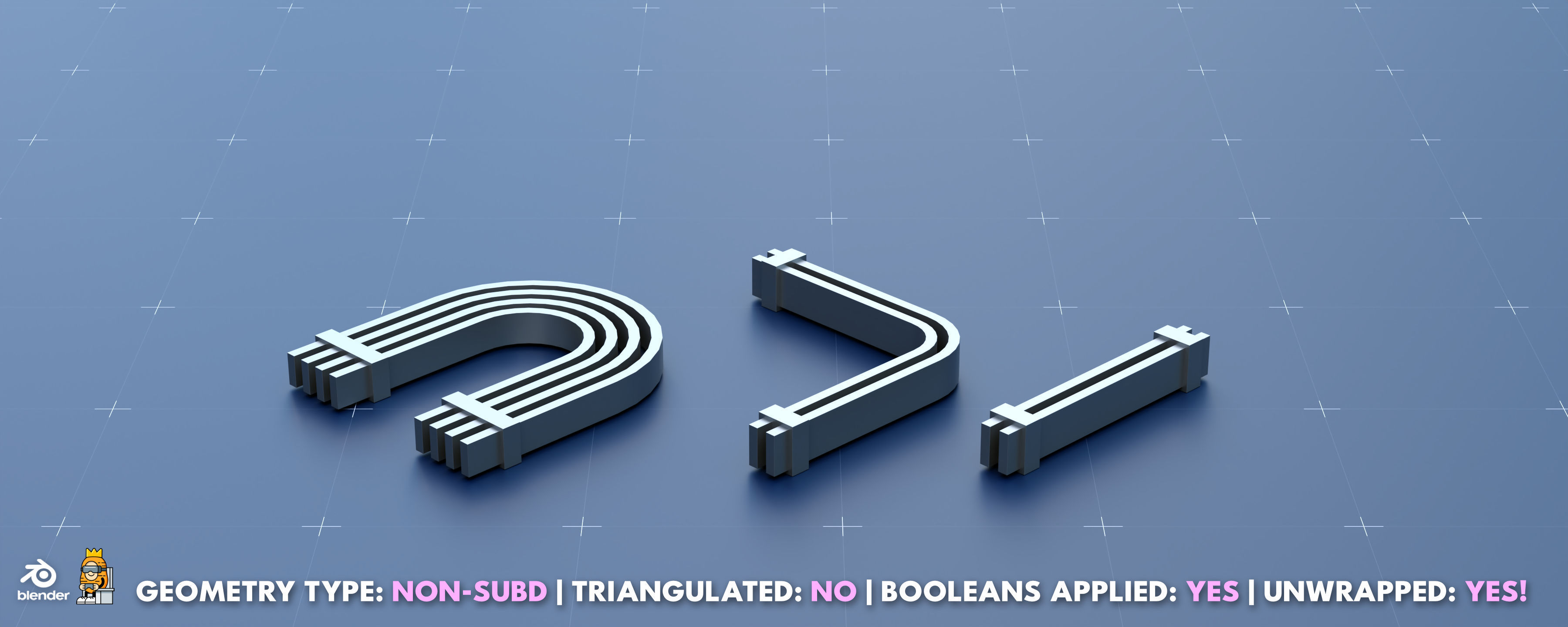 Simple Greeble Cable Kitbash free 3D model | CGTrader