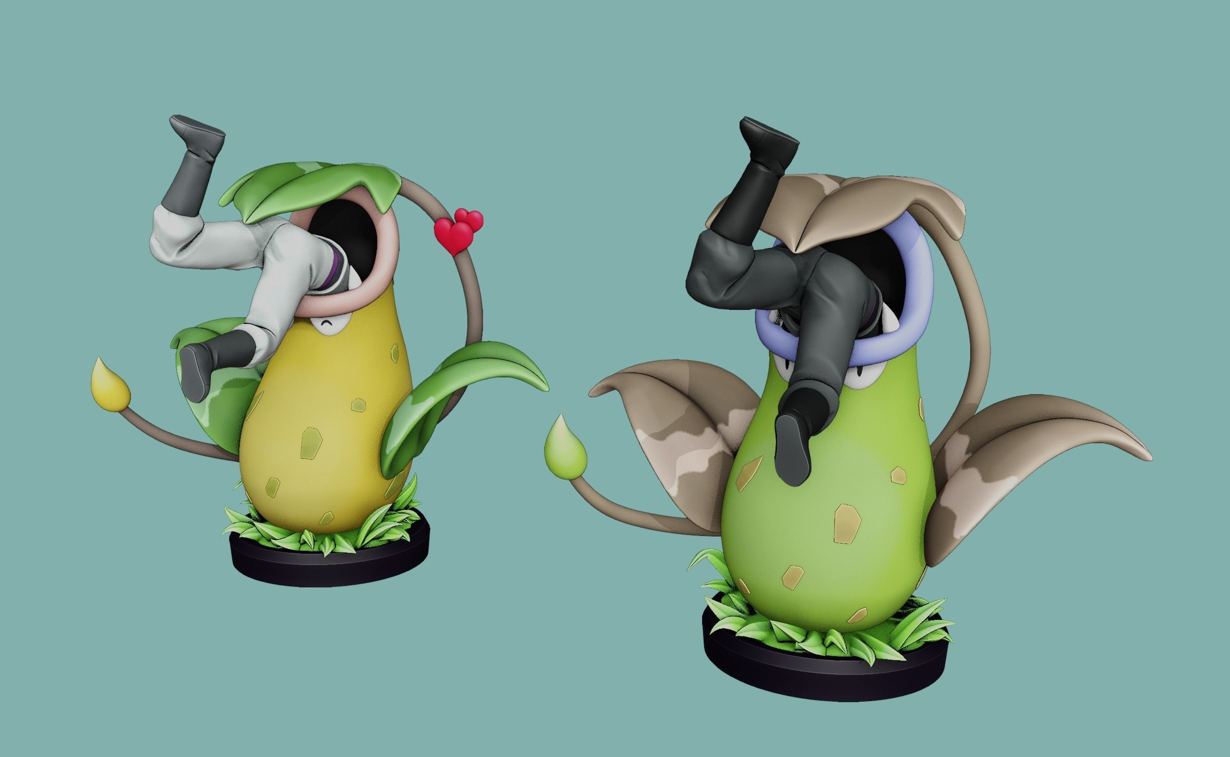 victreebel and james - pokemon 3D model 3D printable | CGTrader