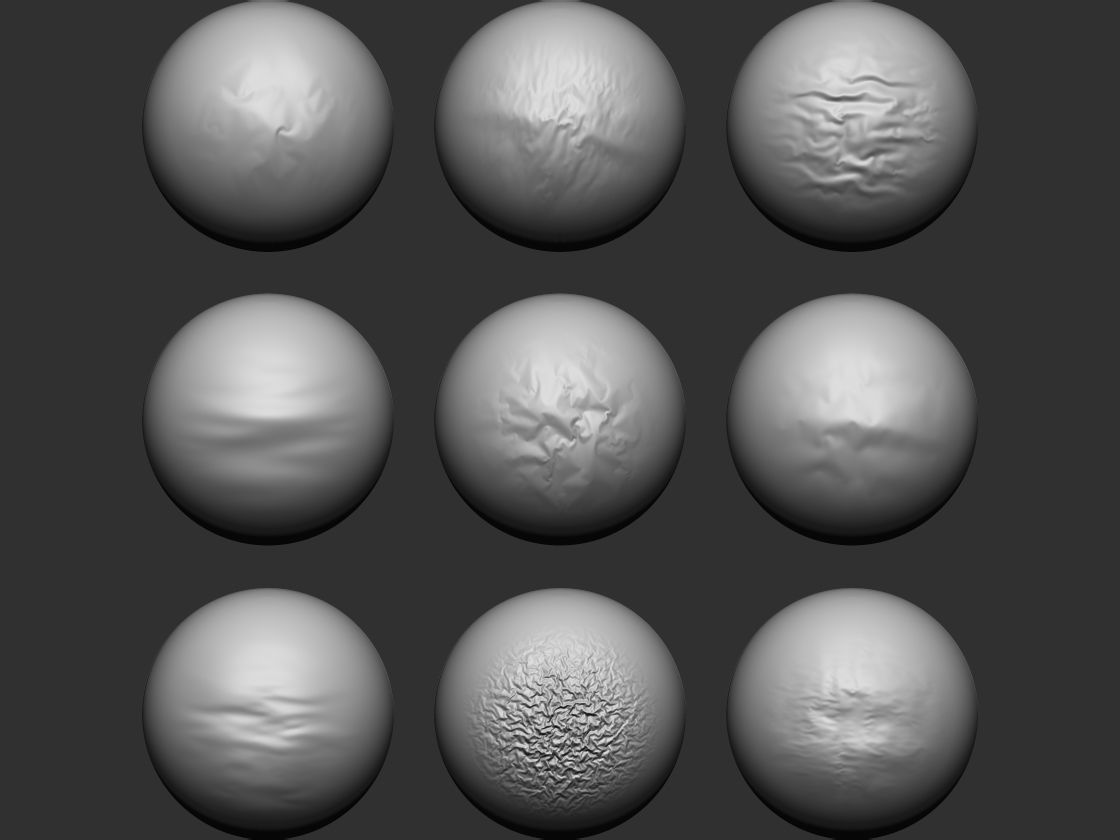 50 Wrinkles Alphas v1 for Zbrush and more 3D model | CGTrader