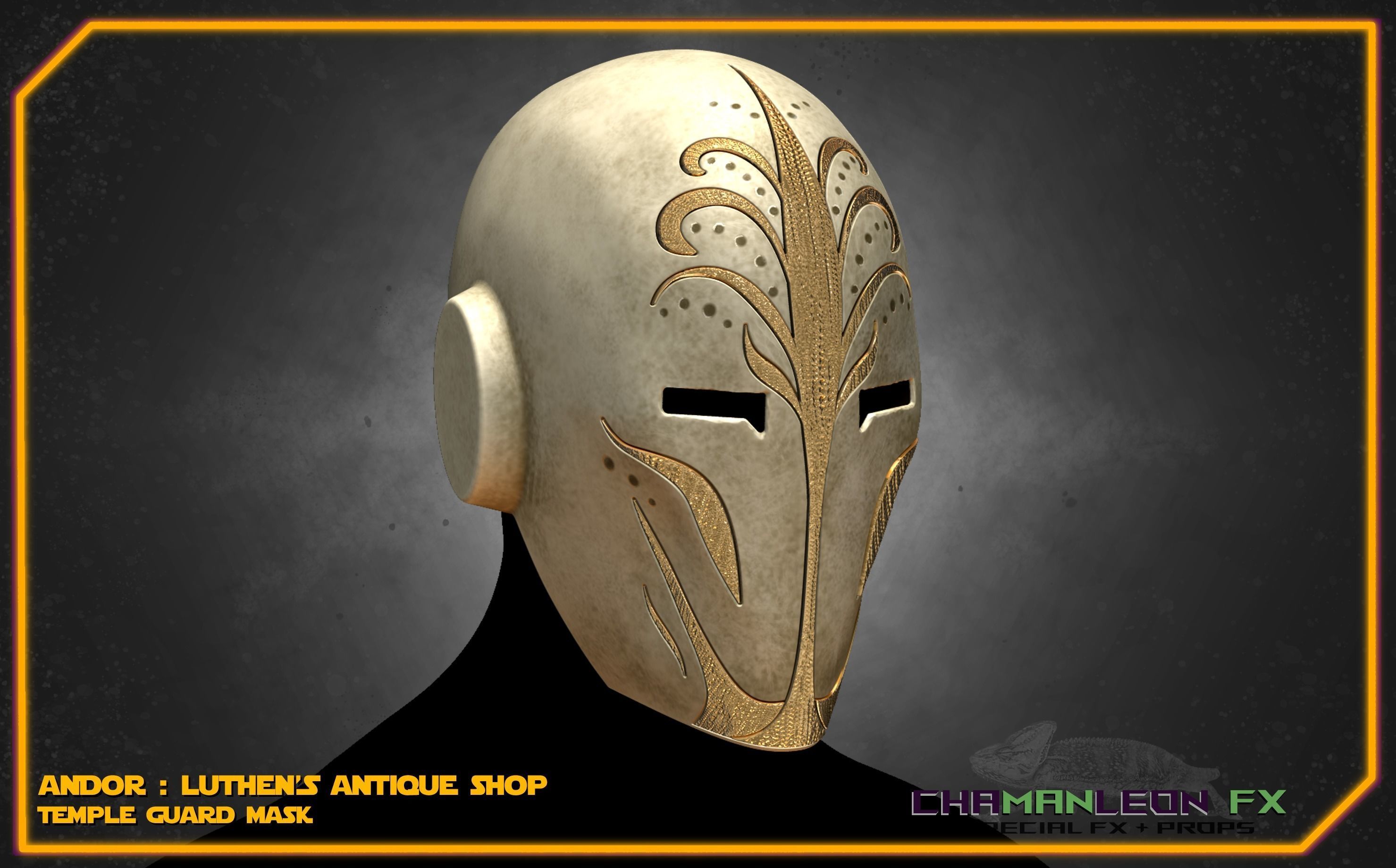 Jedi Temple Guard Mask Andor Star Wars Cosplay 3D model 3D printable ...