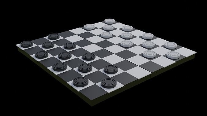 checkers 3D model | CGTrader