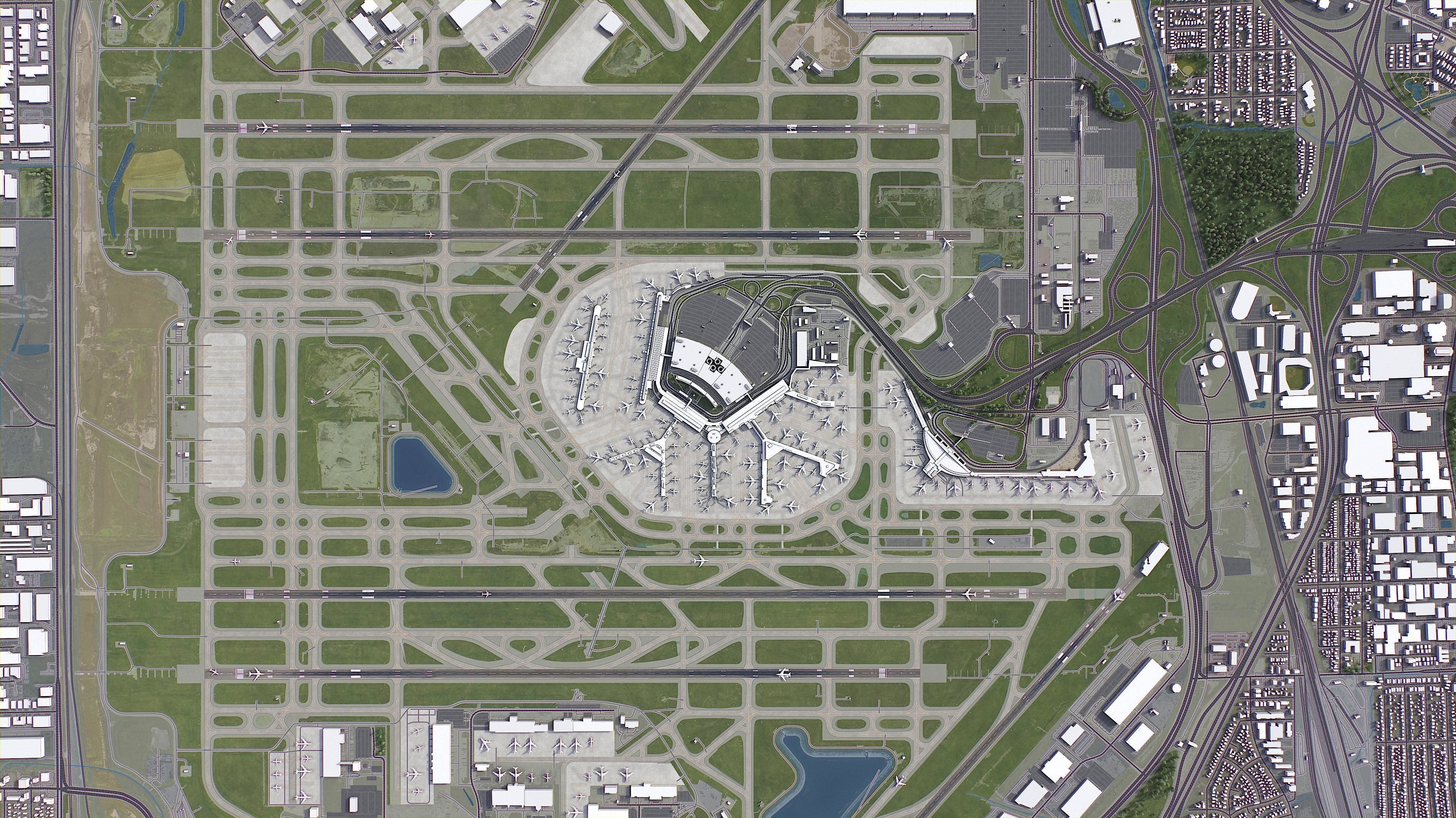 3D model Chicago Airport VR / AR / low-poly | CGTrader