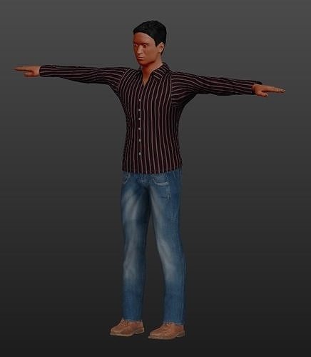 3D model Male Young Person VR / AR / low-poly | CGTrader