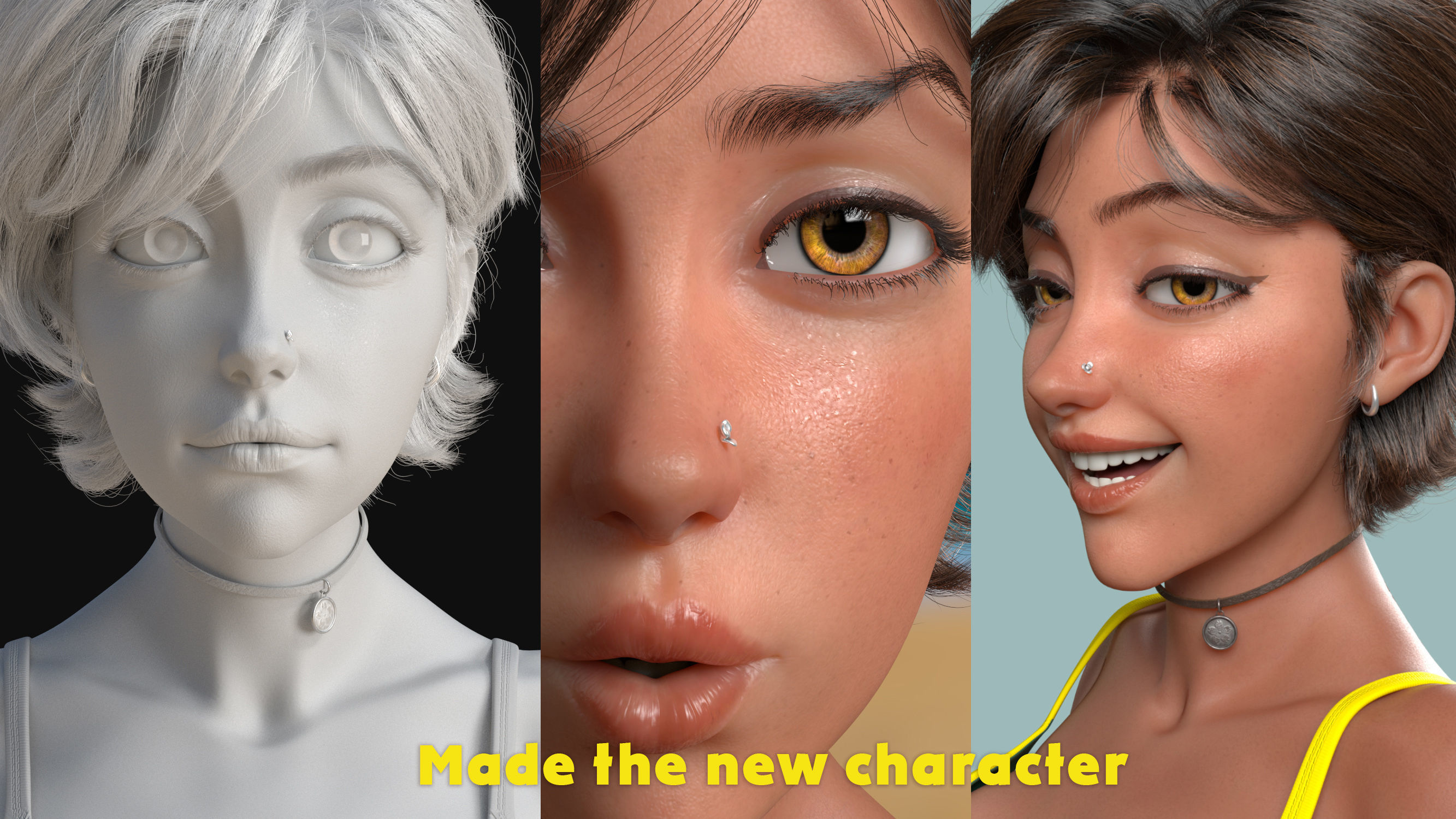 3D model Cinematic female character Rigged VR / AR / low-poly | CGTrader
