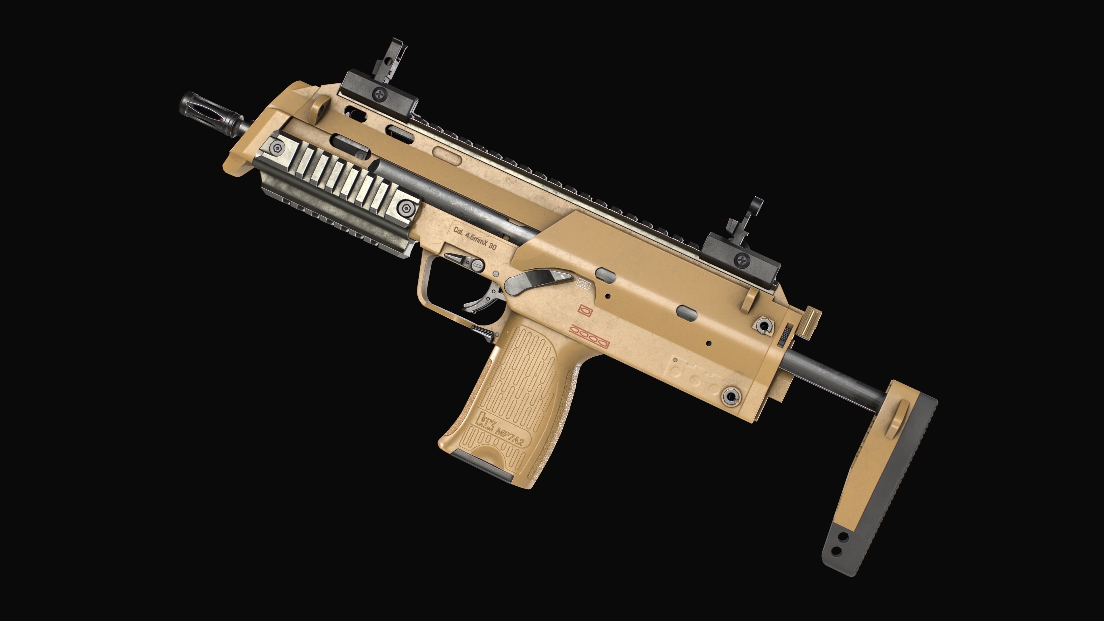 3D model Modular SMG HK MP7A2 VR / AR / low-poly | CGTrader