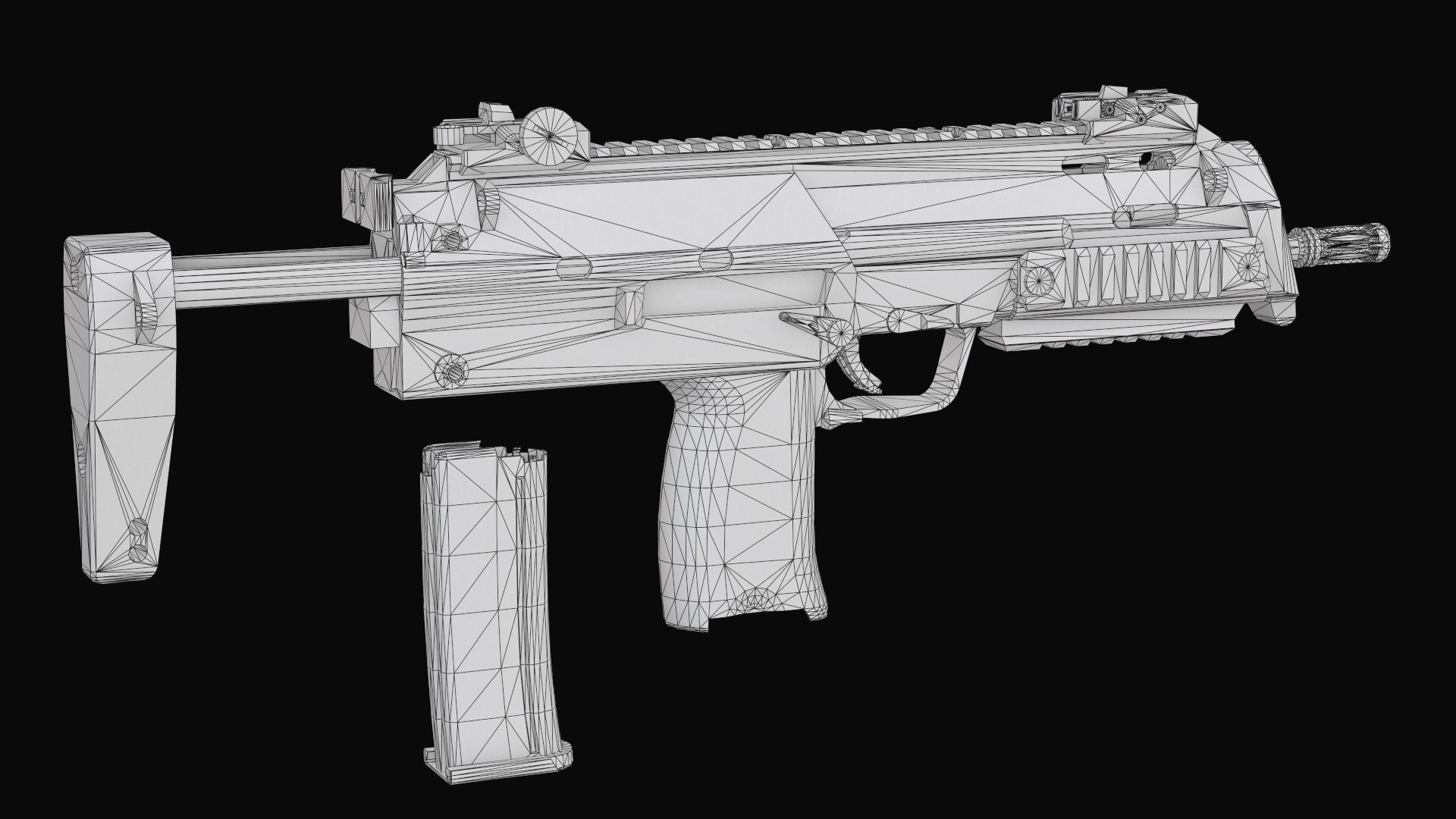 3D model Modular SMG HK MP7A2 VR / AR / low-poly | CGTrader