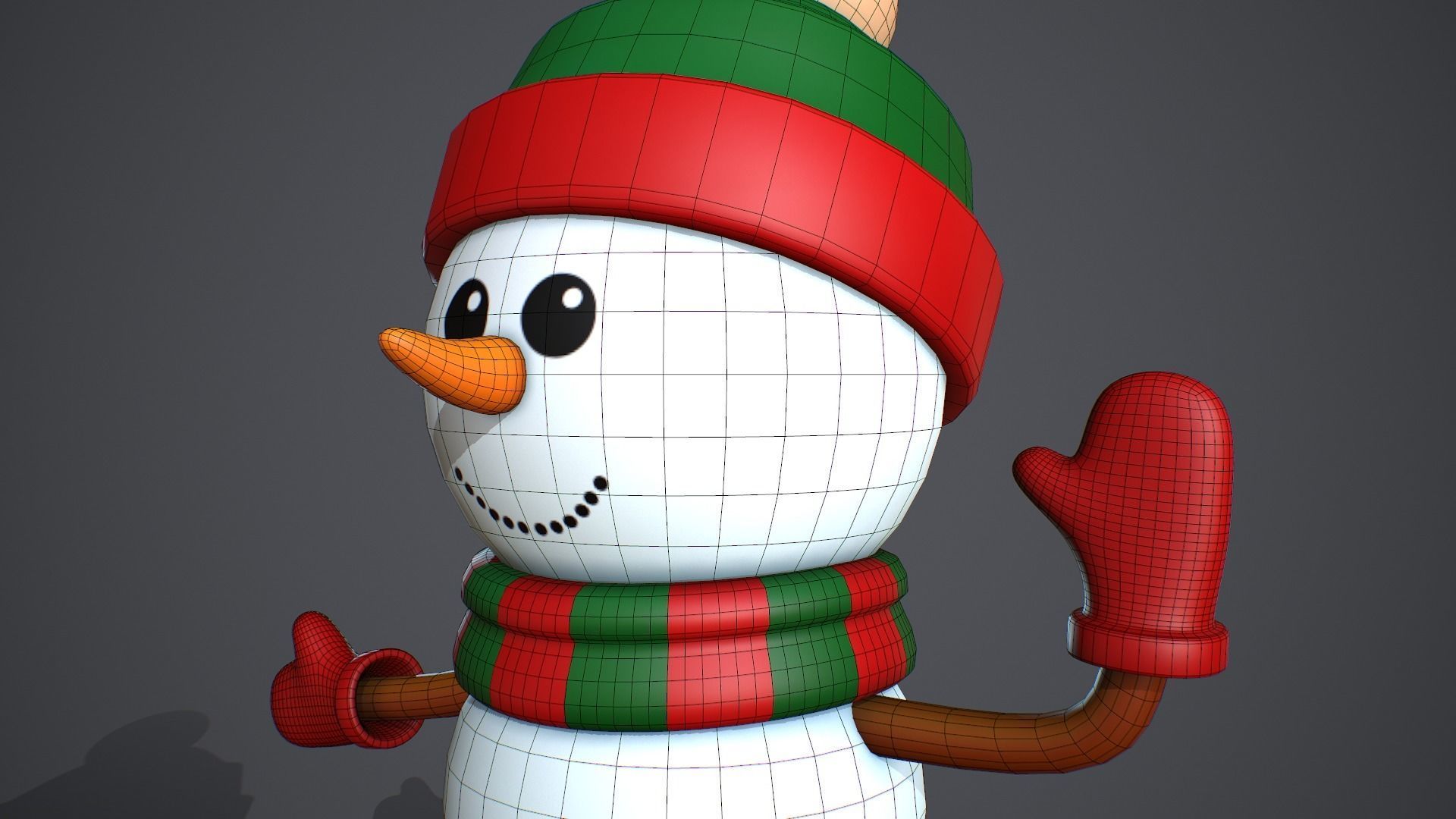 3D model Snowman Cute Stylized VR / AR / low-poly | CGTrader