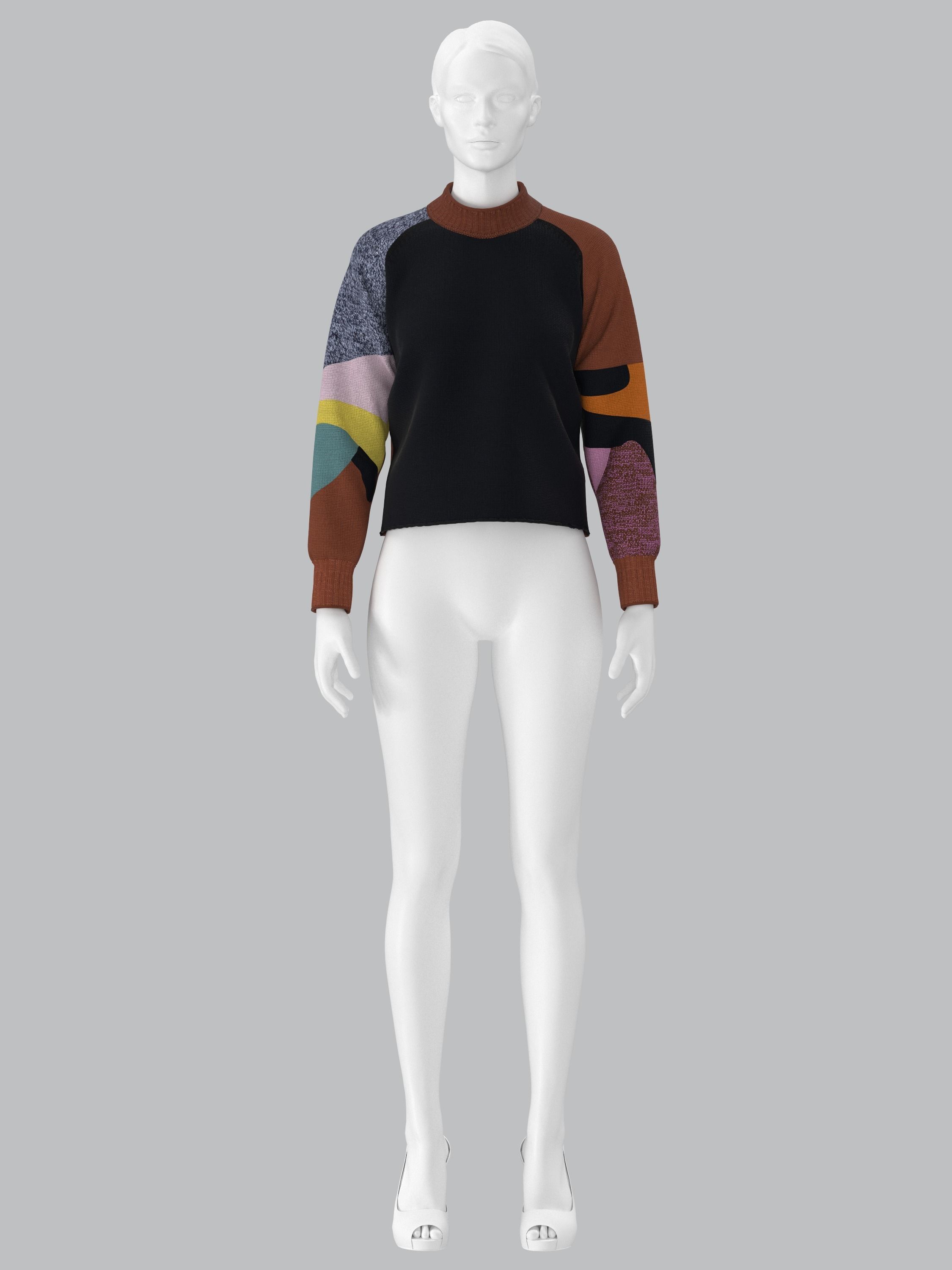 Colorful Sweater 3D model | CGTrader