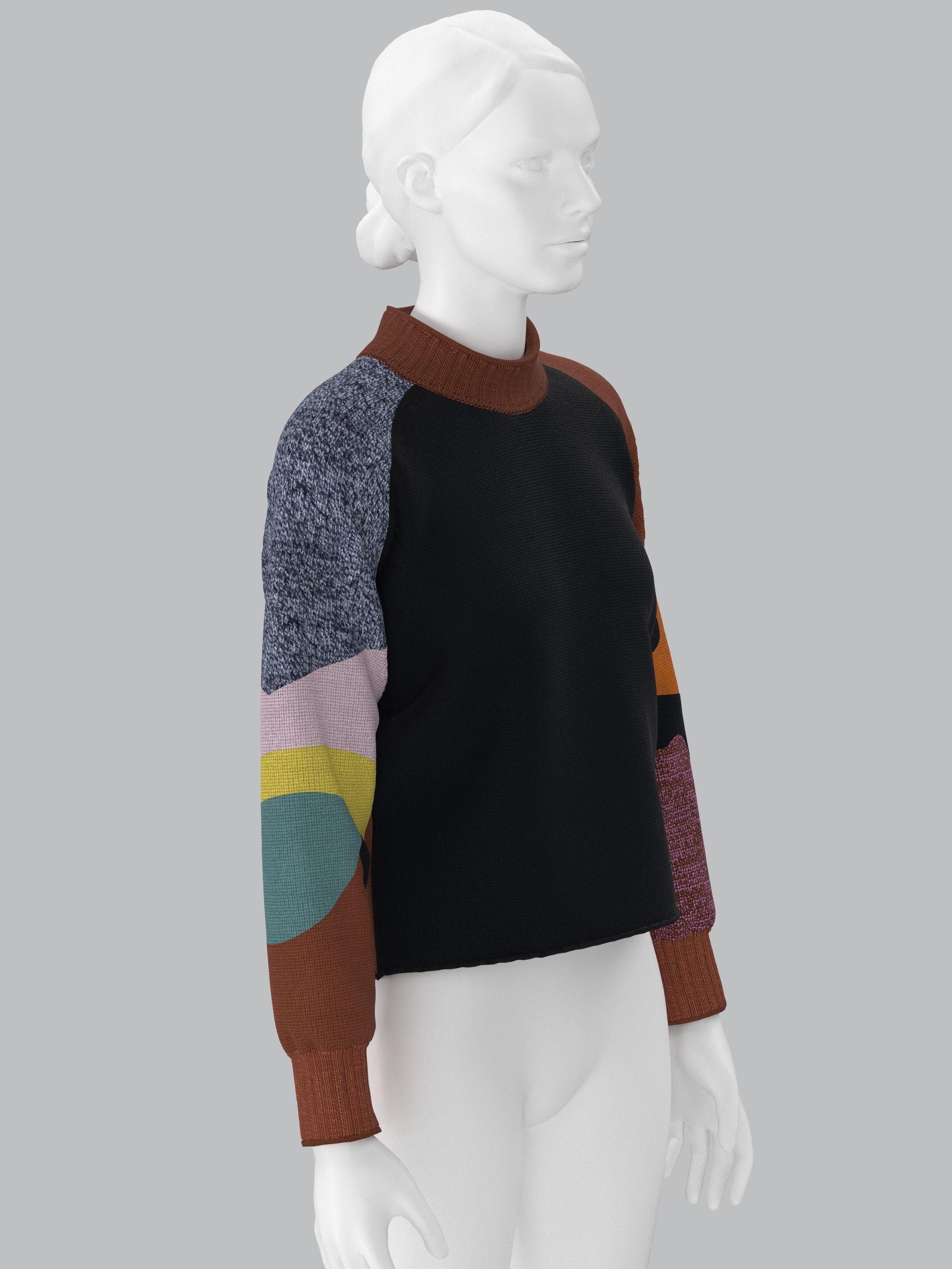 Colorful Sweater 3D model | CGTrader