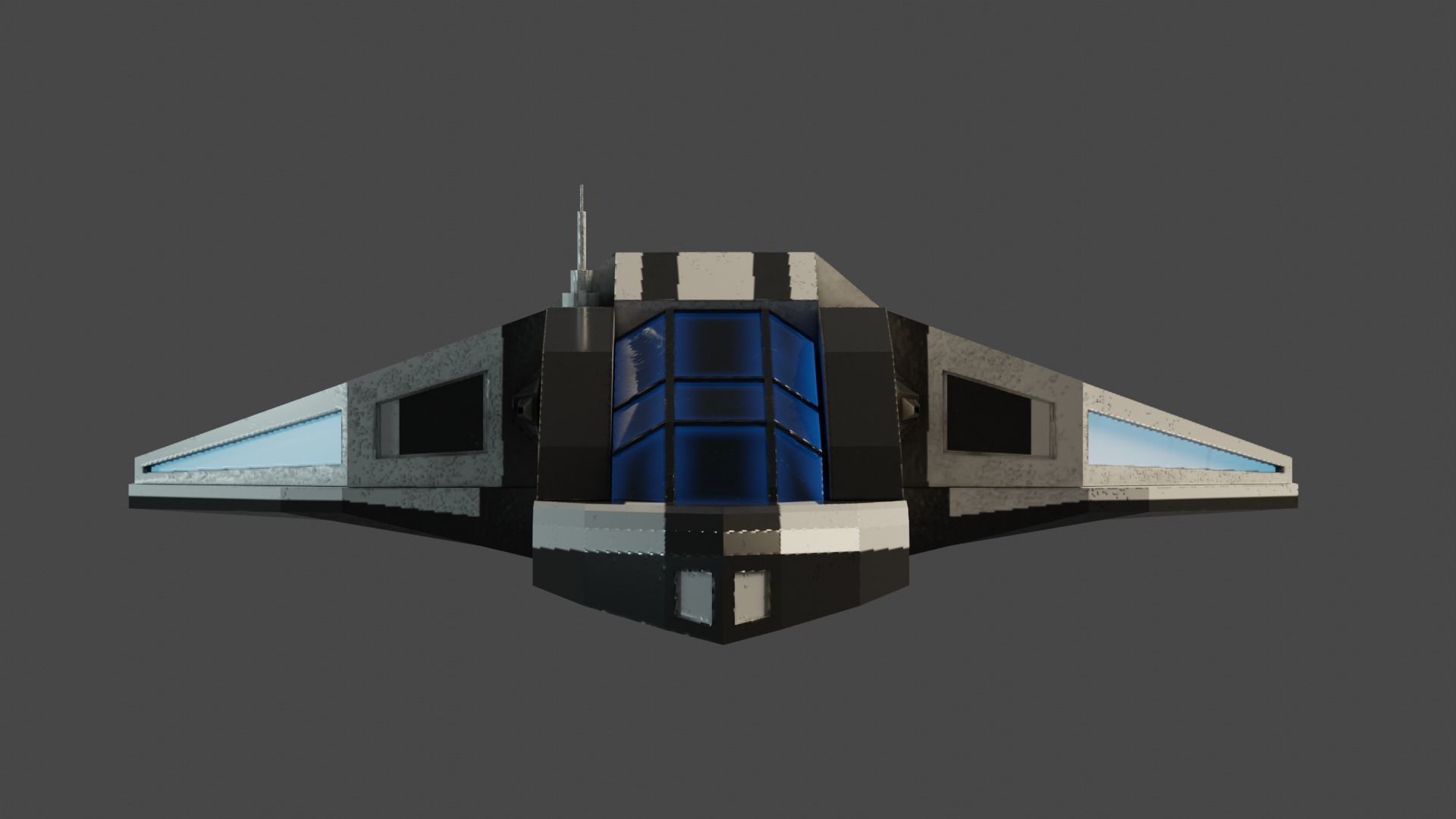 3D model Low Poly Fighter Space Ship VR / AR / low-poly | CGTrader