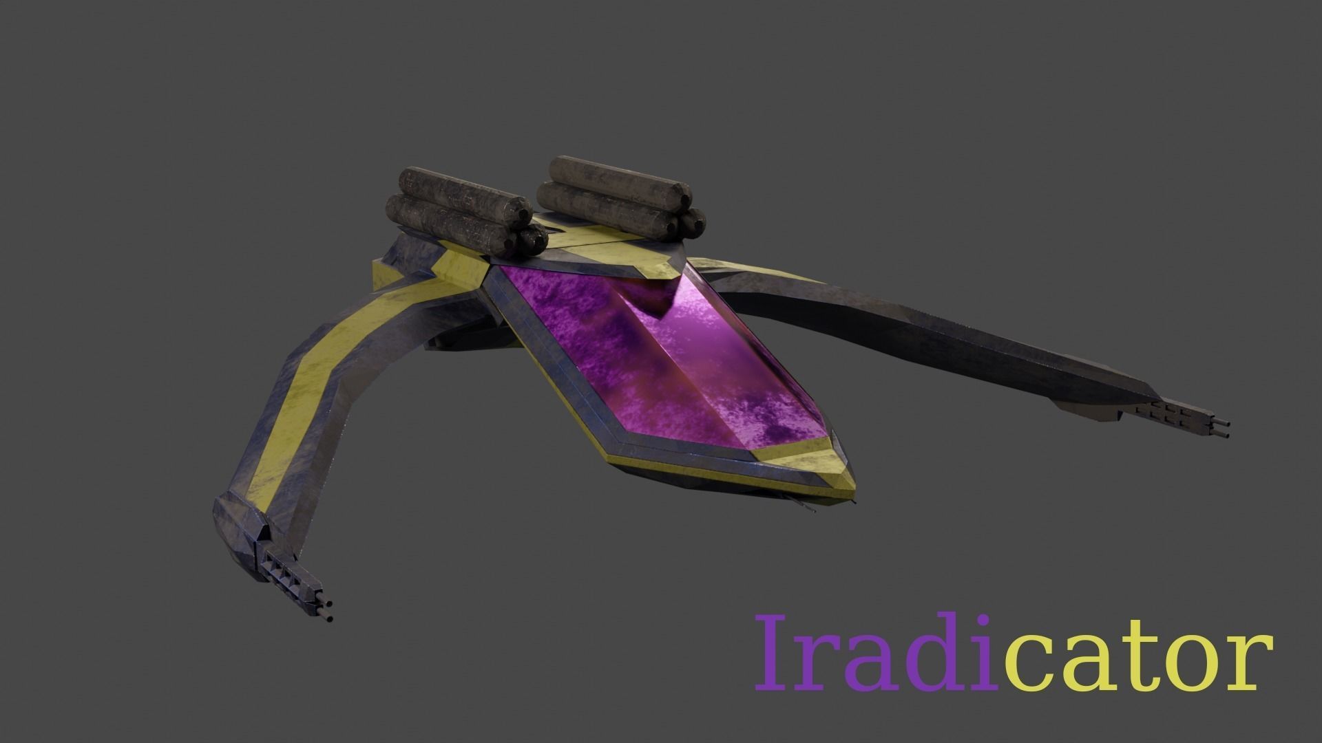 3D model Low Poly Fighter Space Ship VR / AR / low-poly | CGTrader