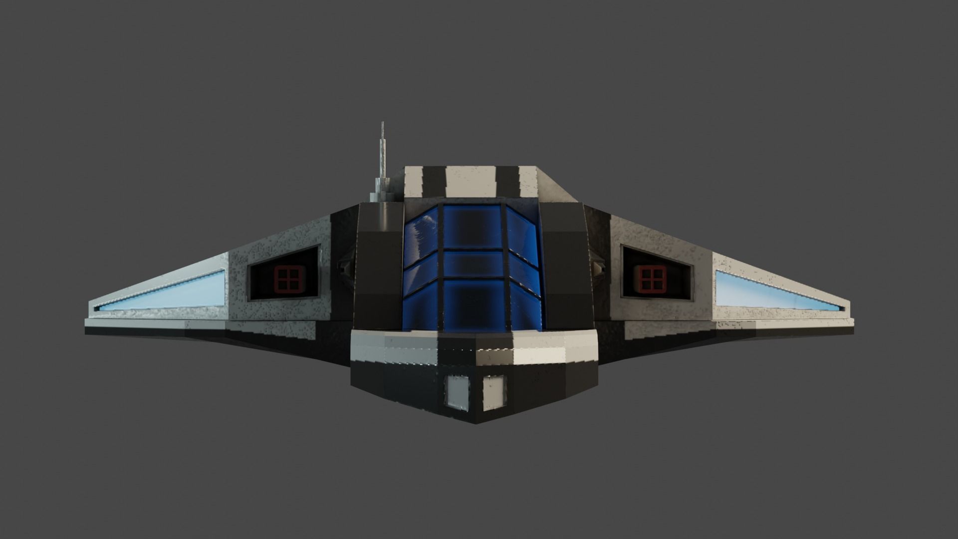 3D model Low Poly Fighter Space Ship VR / AR / low-poly | CGTrader