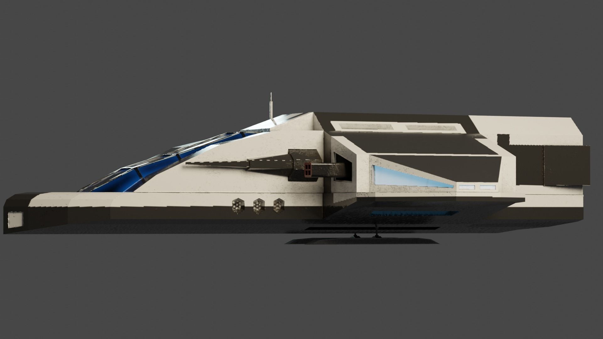 3D model Low Poly Fighter Space Ship VR / AR / low-poly | CGTrader