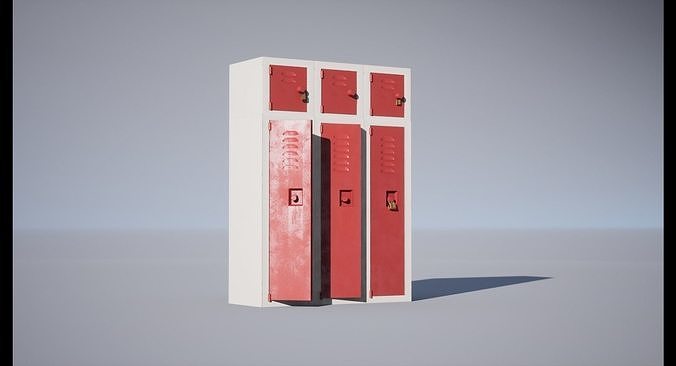 3D model Locker lockers VR / AR / low-poly | CGTrader