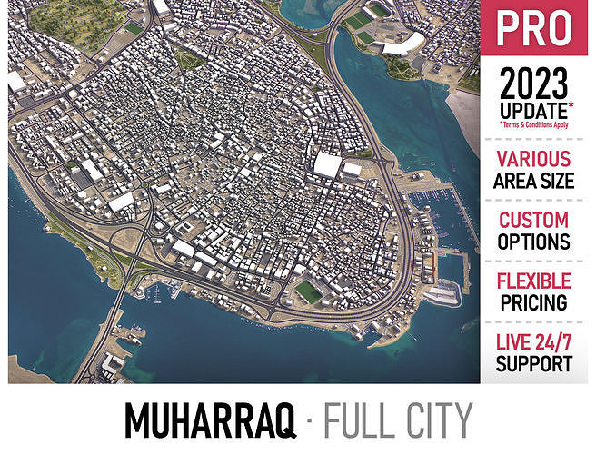 3D model Muharraq VR / AR / low-poly | CGTrader