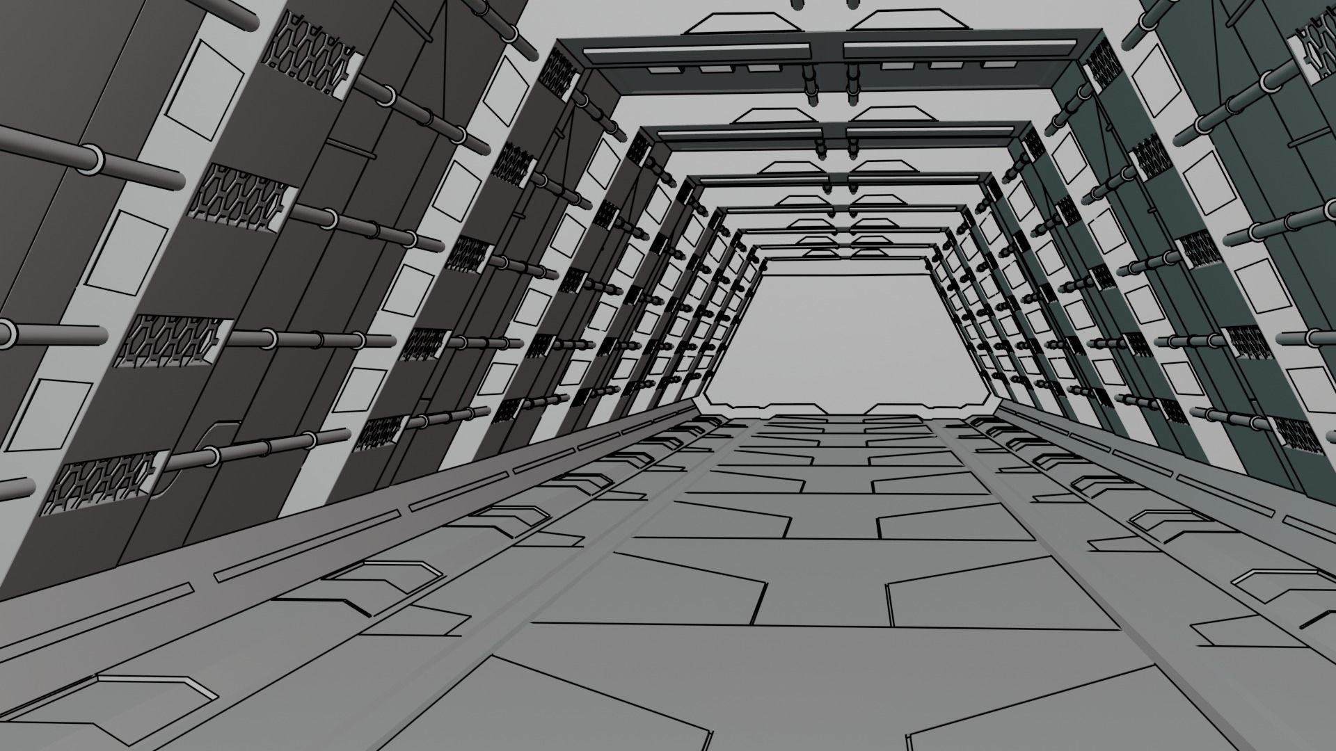 Syfy Corridor 3D model | CGTrader