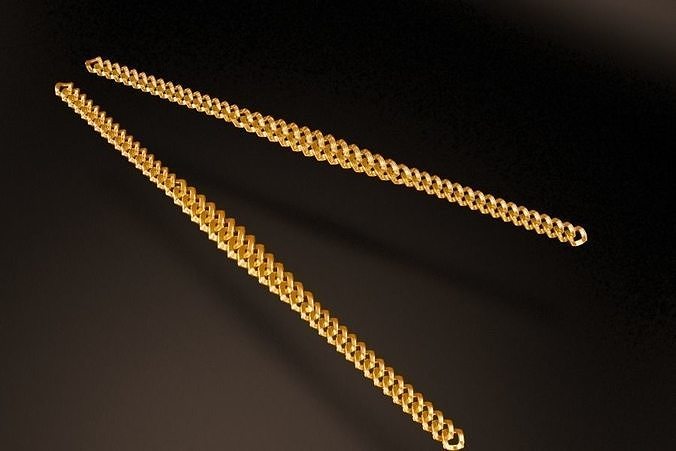 gradian cuban chain 3d model 3D model | CGTrader
