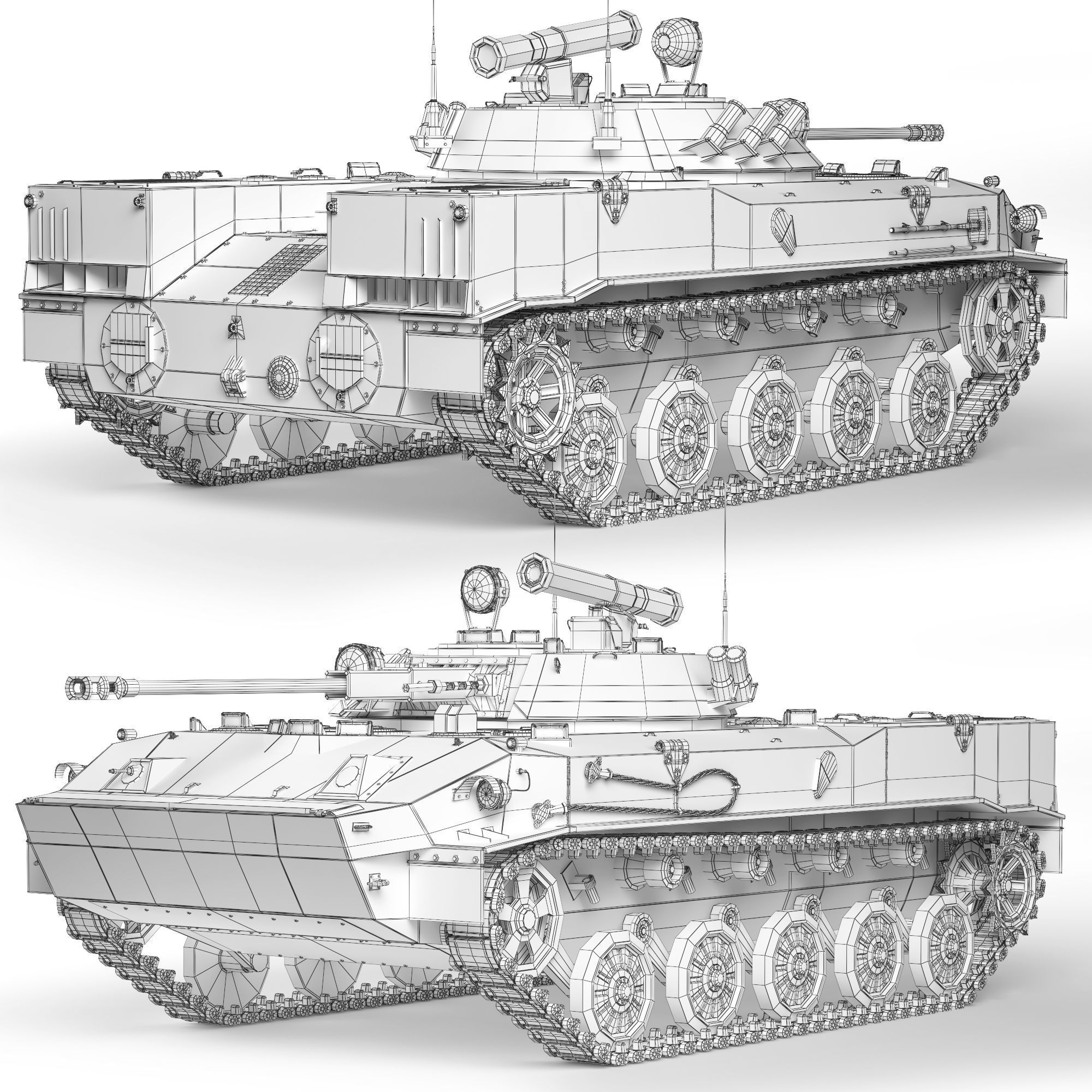 BMD-3 Bakhcha 1990 3D model | CGTrader