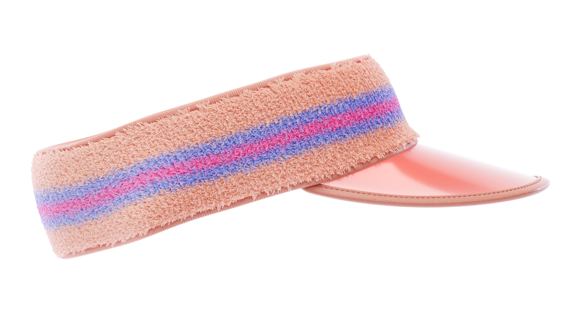 Terry Cloth Visor Cap 3D model | CGTrader