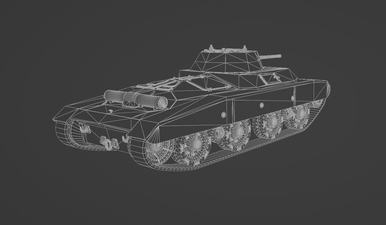 3D model Carro Armato Celere Sahariano VR / AR / low-poly | CGTrader