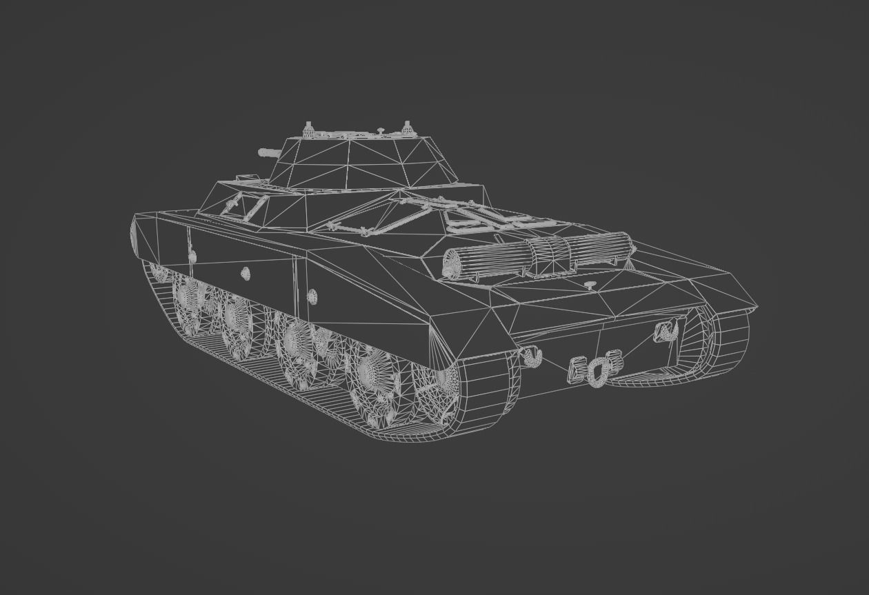 3D model Carro Armato Celere Sahariano VR / AR / low-poly | CGTrader