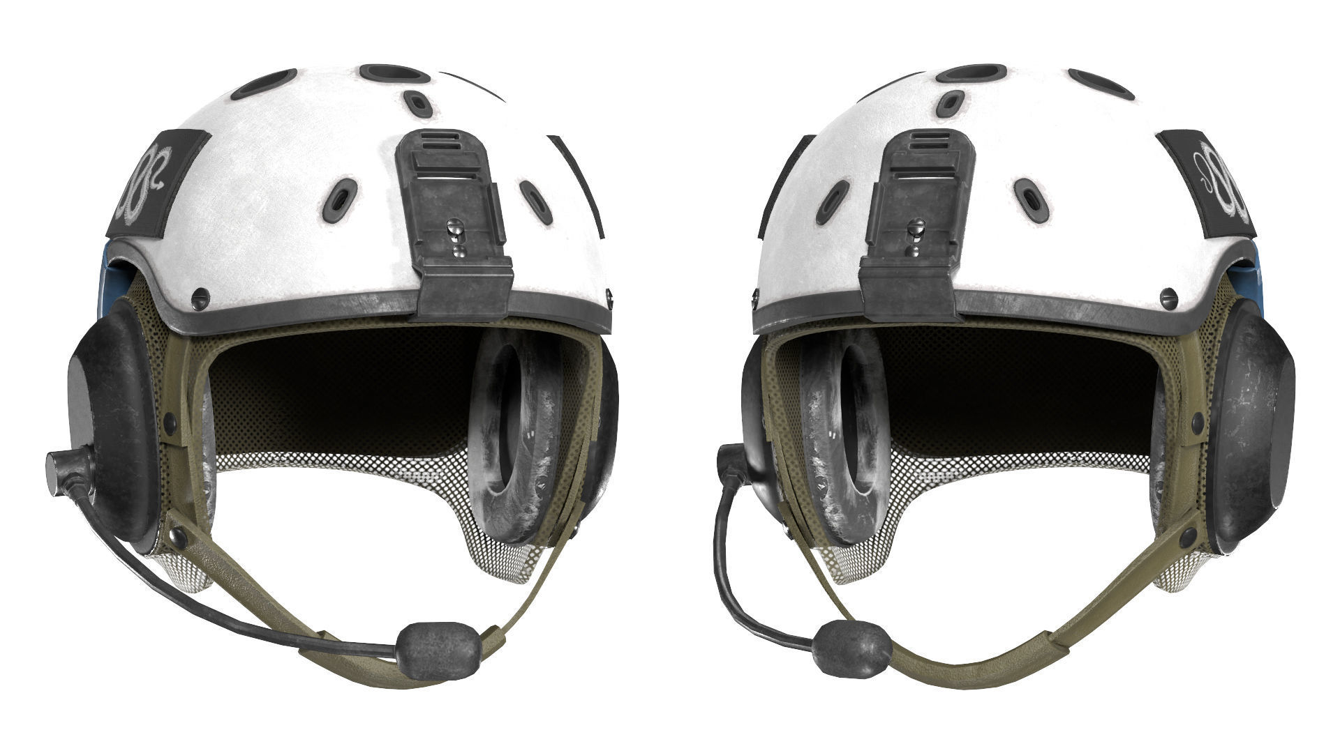 3D model SCIFI Game Ready XOF Special Forces Helmet VR / AR / low-poly ...