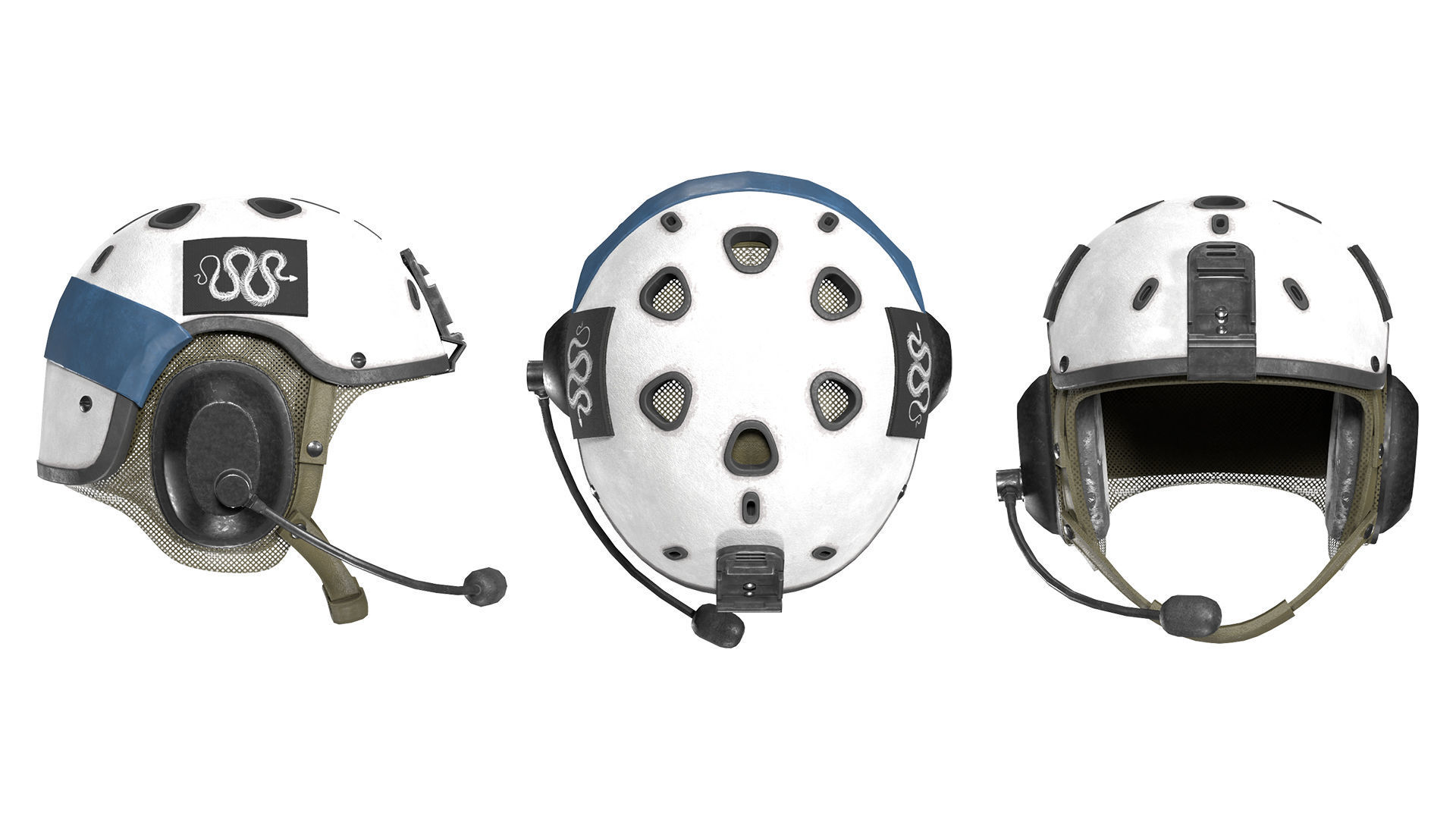 3D model SCIFI Game Ready XOF Special Forces Helmet VR / AR / low-poly ...