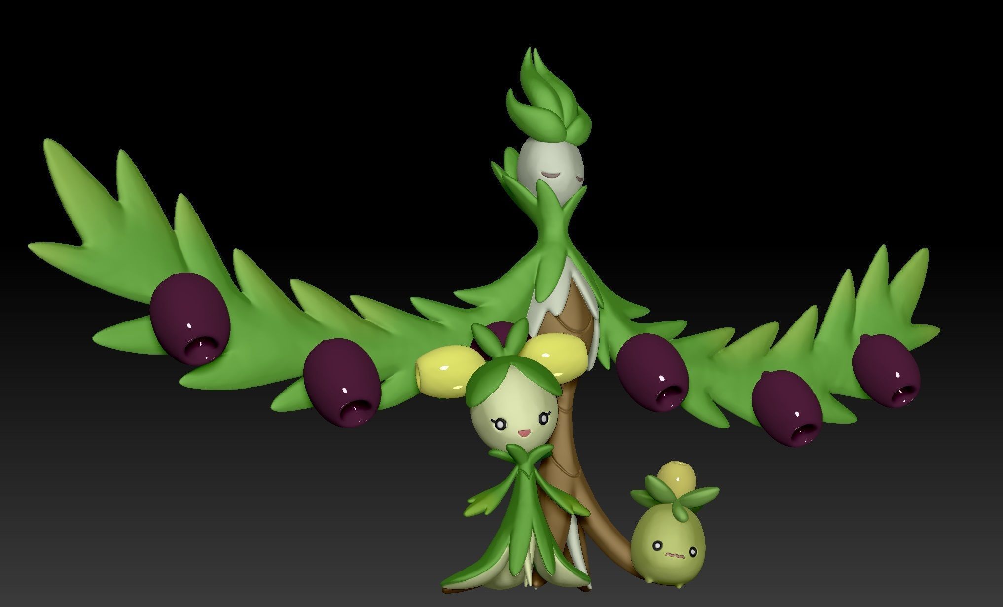 Pokemon Smoliv Dolliv Arboliva 3D model 3D printable | CGTrader