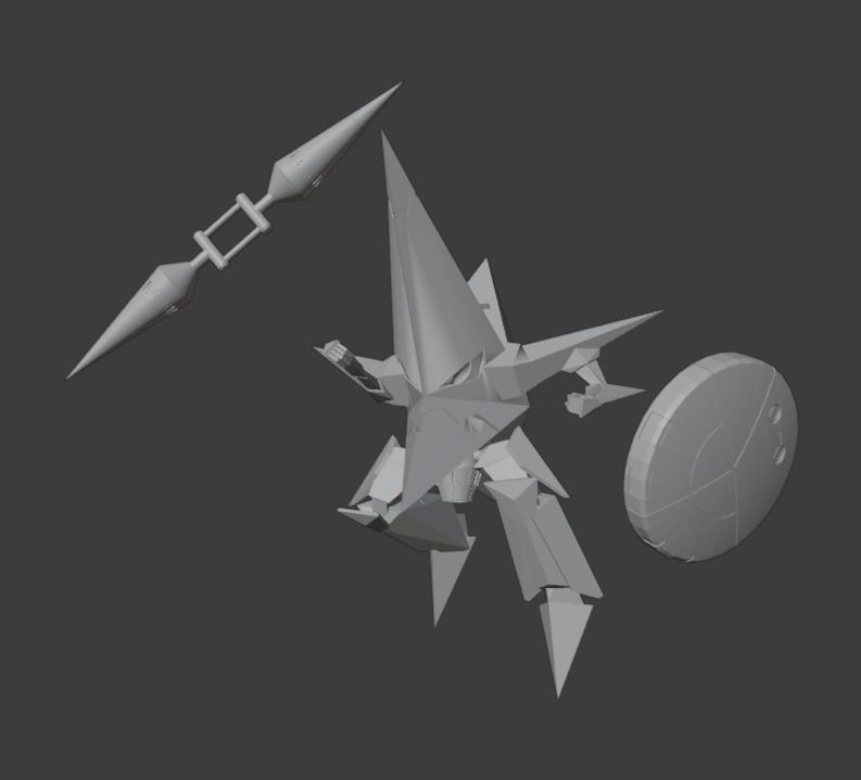 King Kittan Gurren Lagann 3D model 3D printable | CGTrader