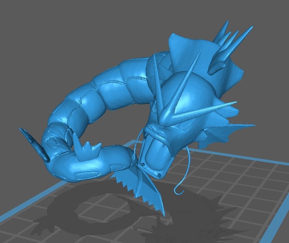 Gyarados shiny pokemon 3D print model 3D model 3D printable | CGTrader