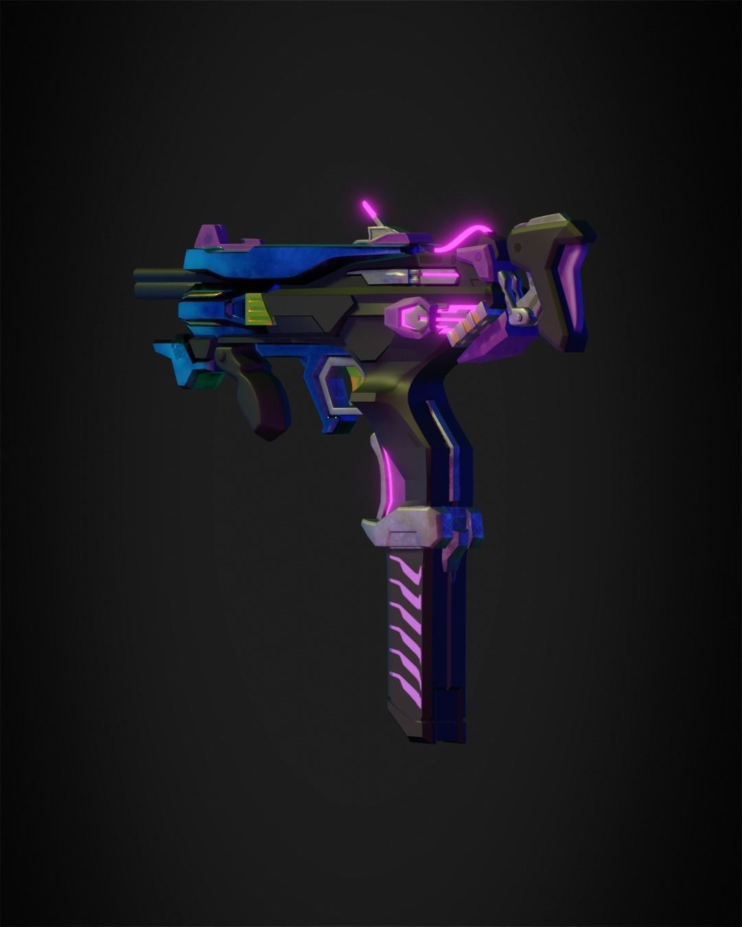 Overwatch 2 Sombra Gun for Cosplay 3D model 3D printable | CGTrader