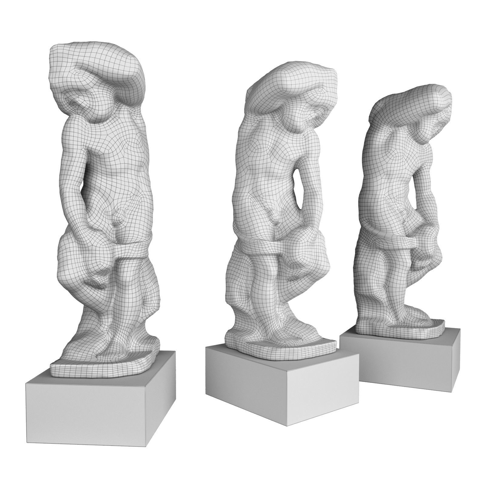 3D model Roman slave sculpture VR / AR / low-poly | CGTrader