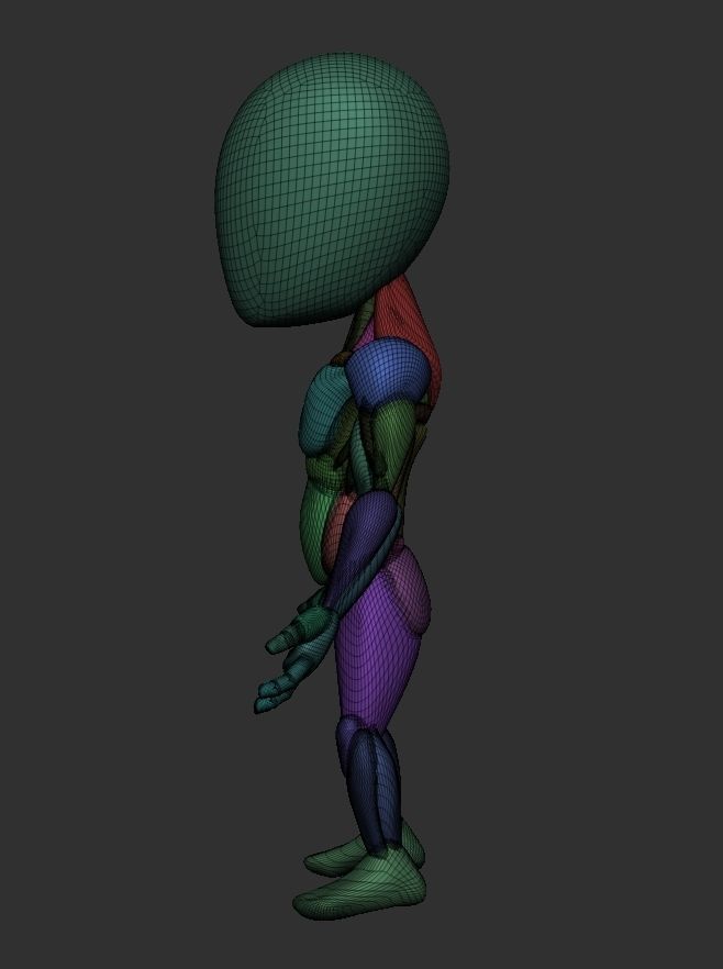 Chibi Body Type - Base Model for sculpting 3D model | CGTrader