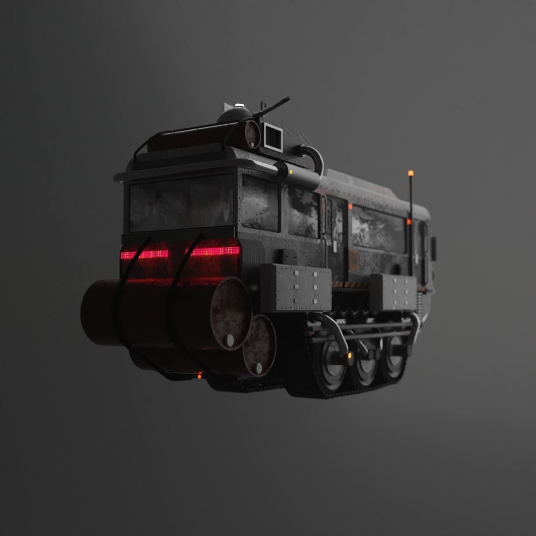 SCI-FI BUS concept 3D model | CGTrader
