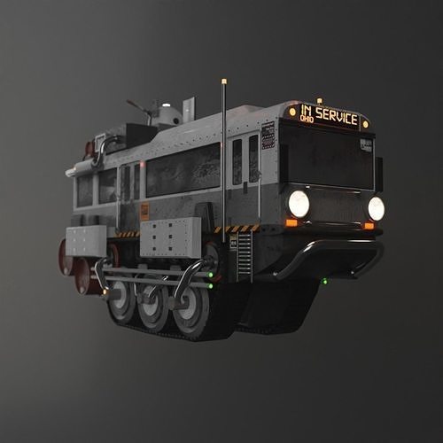 SCI-FI BUS concept 3D model | CGTrader