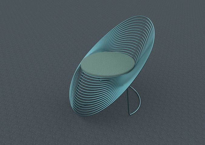 Futuristic Chair 3D model rigged | CGTrader