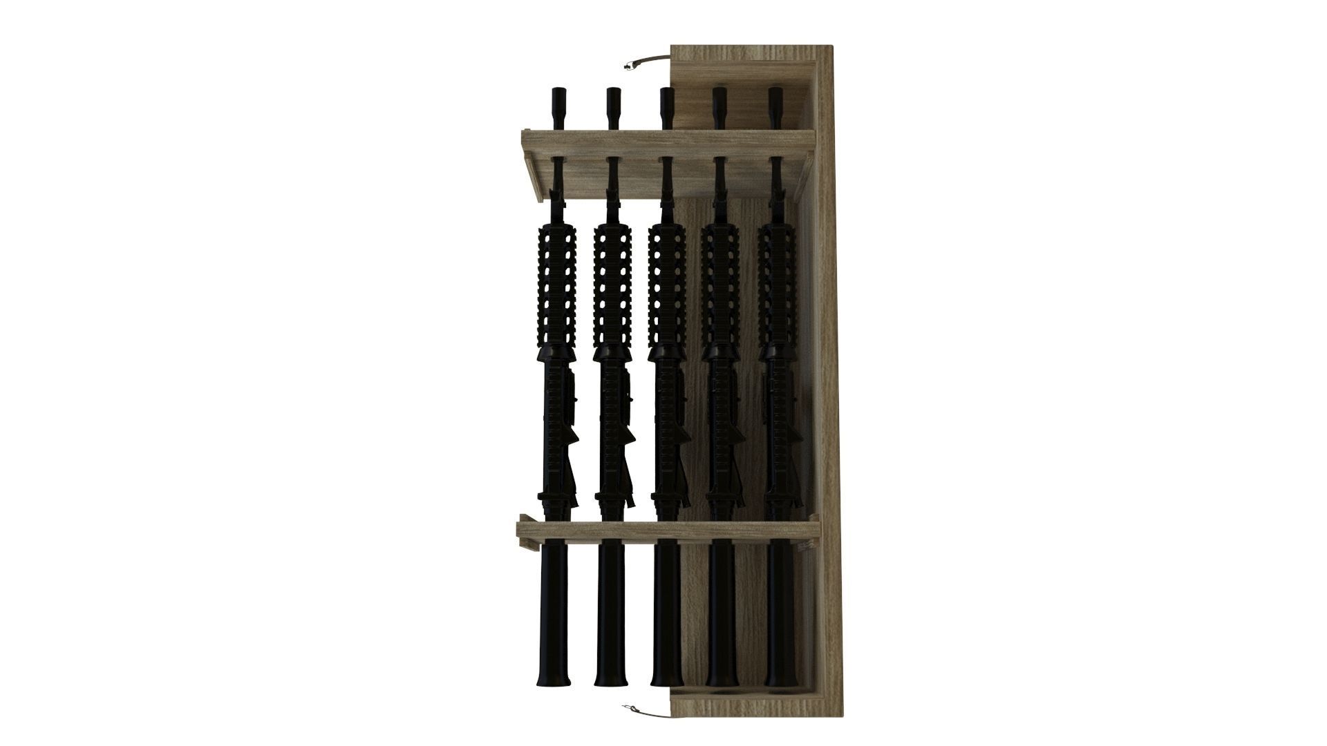 M4 Rifle Transport Wood Box 3D model | CGTrader