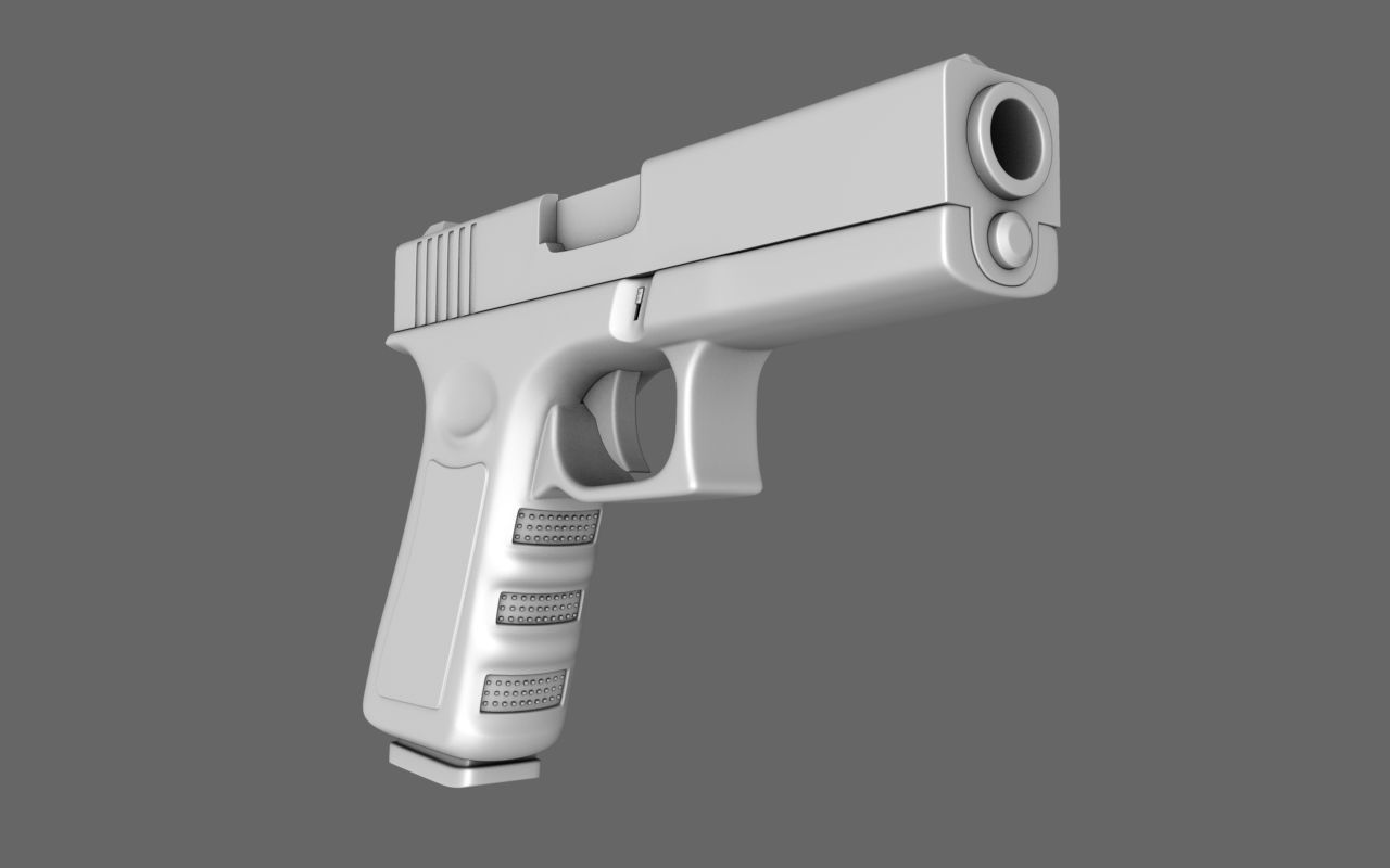 Generic Handgun 9mm Pistol 3D model | CGTrader
